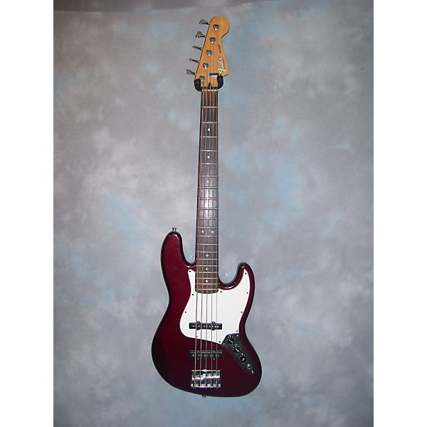 Used Fender Standard Jazz Bass 5-String Wine Red Electric Bass Guitar ...