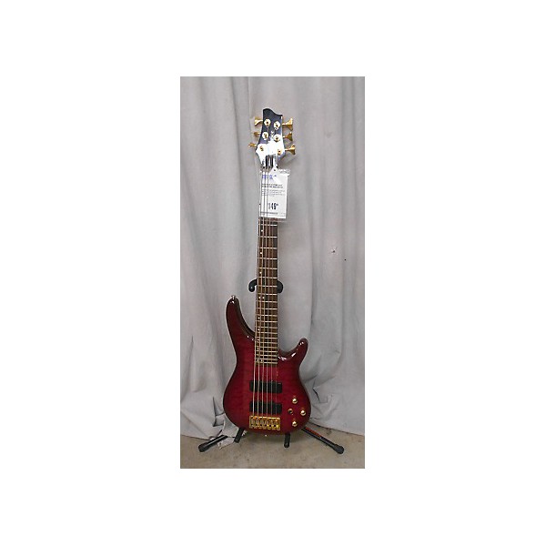 Used 6 STRING BASS Red Electric Bass Guitar Red | Guitar Center