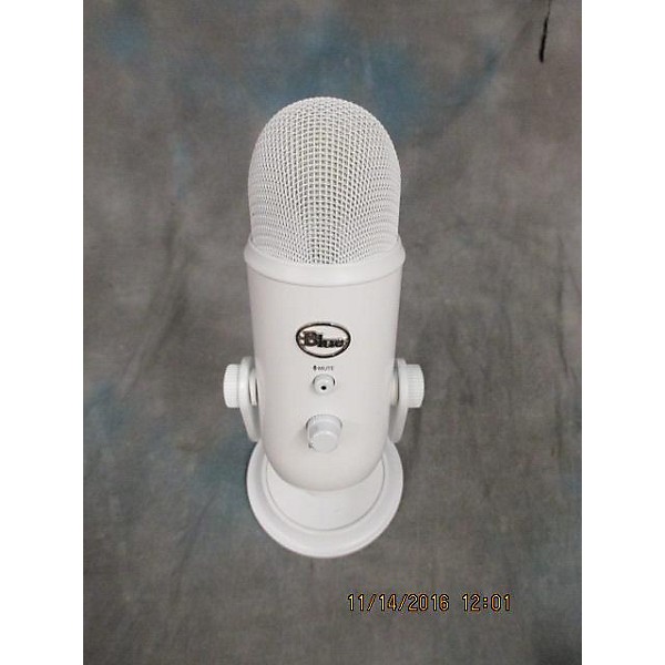Used Blue YETI WHITE OUT USB Microphone | Guitar Center