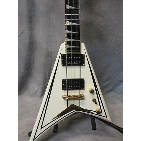 Used Jackson RR3T Pro Solid Body Electric Guitar Ivory w/Blk Pinstripes ...