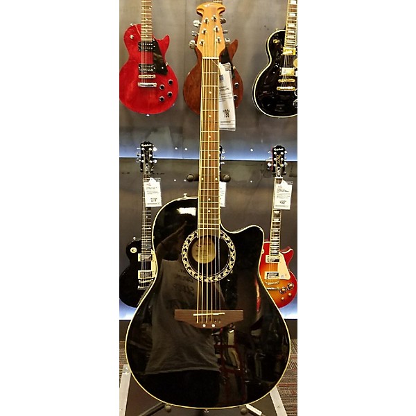 Used Ovation Ab24-5 Acoustic Electric Guitar Black | Guitar Center