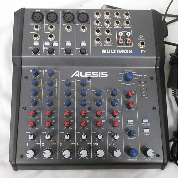 Used Alesis MultiMix 8 FX USB 8-Channel Unpowered Mixer | Guitar Center