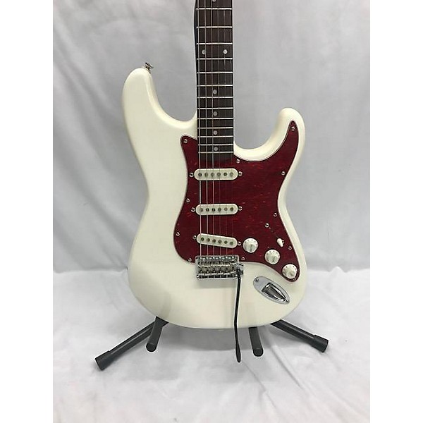 Used Squier Pro Tone Stratocaster Solid Body Electric Guitar White ...