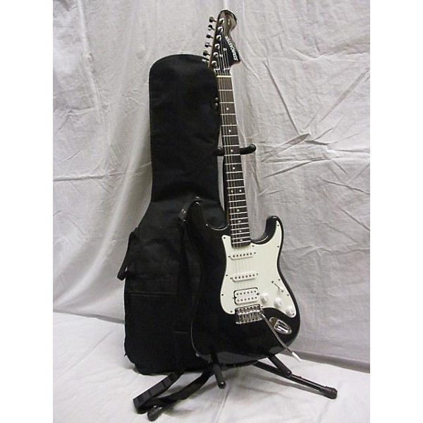 Used Starcaster by Fender Stratocaster Solid Body Electric Guitar Black ...