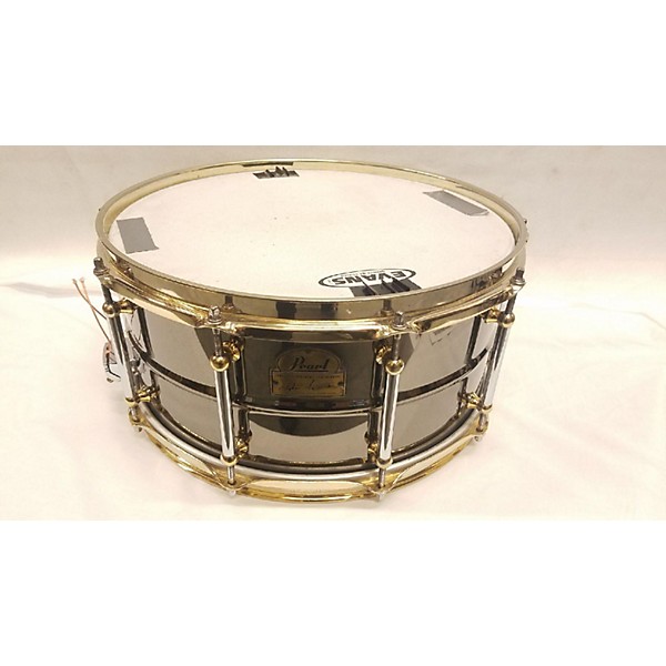 Used Pearl 6X14 Stephen Ferrone Signature Series Snare Drum Black and ...