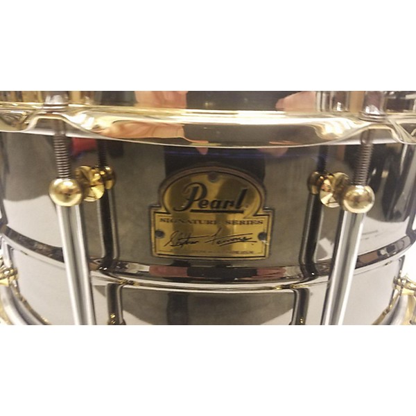 Used Pearl 6X14 Stephen Ferrone Signature Series Snare Drum Black and ...