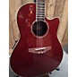 Used Ovation CC24 Celebrity Acoustic Electric Guitar Trans Red | Guitar ...