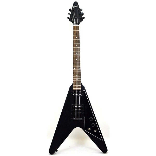 Used Gibson Flying V B2 Solid Body Electric Guitar Satin Black | Guitar ...