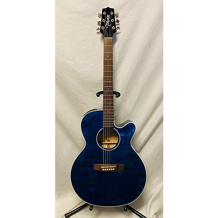 Used Takamine 2010s EG440C Acoustic Electric Guitar Blue | Guitar Center