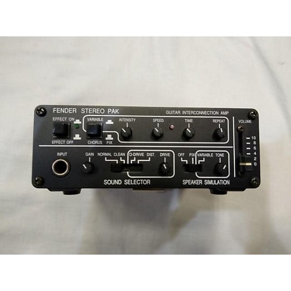 Used Fender Stereo Pak Interconnection Headphone Amp Battery Powered ...