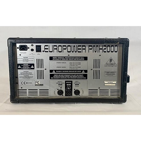 Used Behringer Europower PMX2000 Power Amp | Guitar Center
