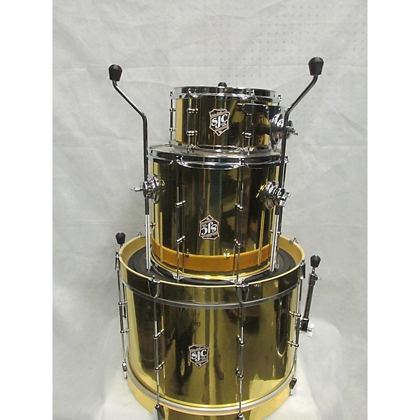 Used SJC Drums Brusker Deville Drum Kit Gold | Guitar Center