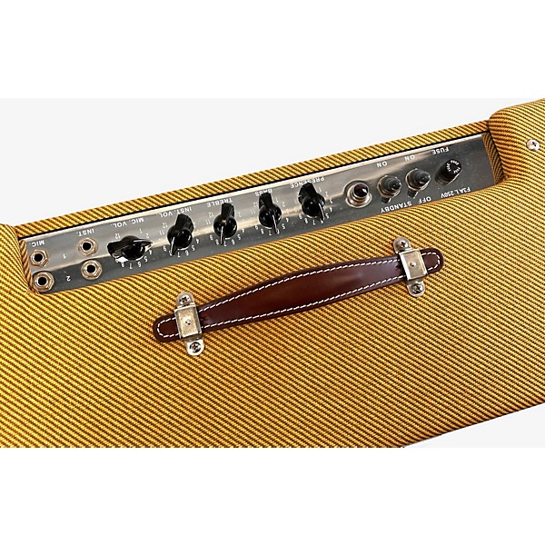 Used Fender 1957 Reissue Bandmaster 26W 3x10 Tweed Tube Guitar Combo ...