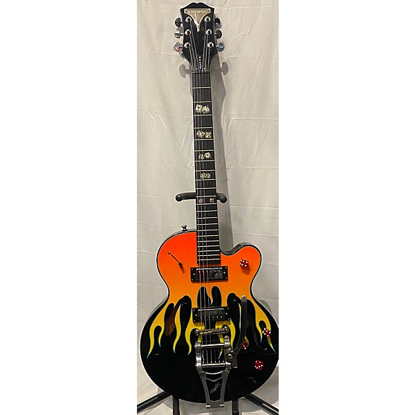 Used Epiphone 2003 Flamekat Hollow Body Electric Guitar flame | Guitar ...