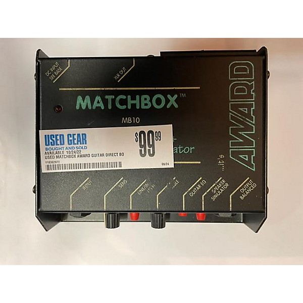 Used MATCHBOX AWARD GUITAR DIRECT BOX Effect Pedal | Guitar Center