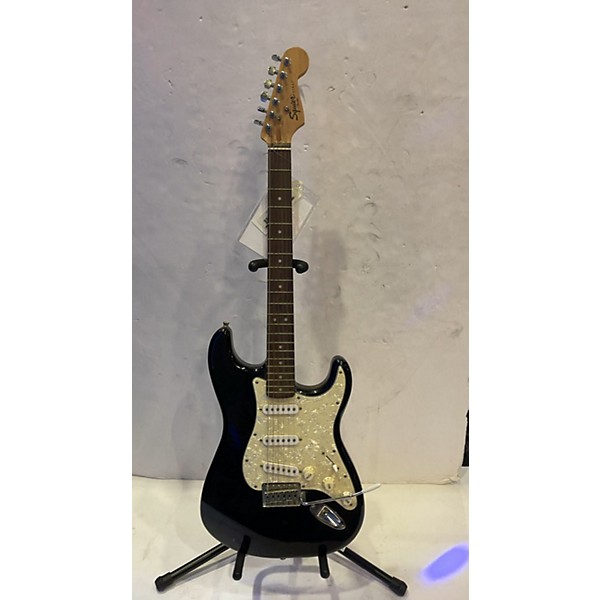 Used Squier Standard Stratocaster Solid Body Electric Guitar Black ...