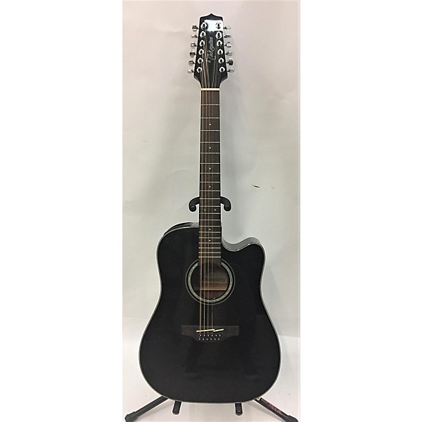 Used Takamine GD30CE-12 12 String Acoustic Electric Guitar Black ...