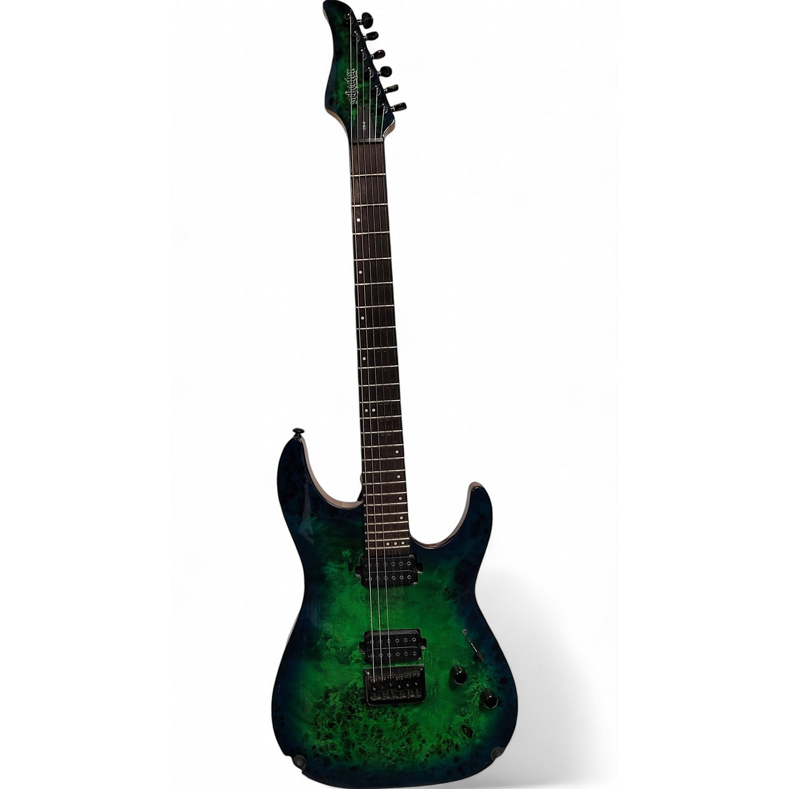 Used Schecter Guitar Research CR-6 Solid Body Electric Guitar Aquaburst ...