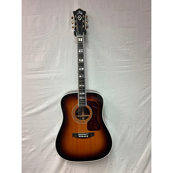 Used Guild D55 Acoustic Guitar 2 Tone Sunburst | Guitar Center