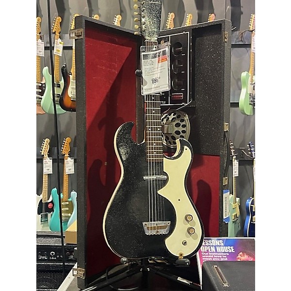 Used Silvertone 1960s 1448 Solid Body Electric Guitar Black | Guitar Center