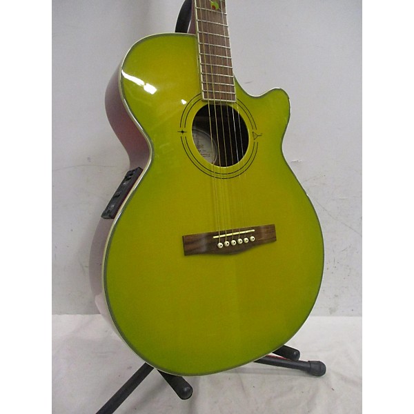 Used Fender Electro Lounge TRG Acoustic Electric Guitar Lime Green ...