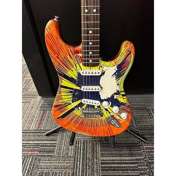 Used Fender Splattercaster Stratocaster Solid Body Electric Guitar TIE ...