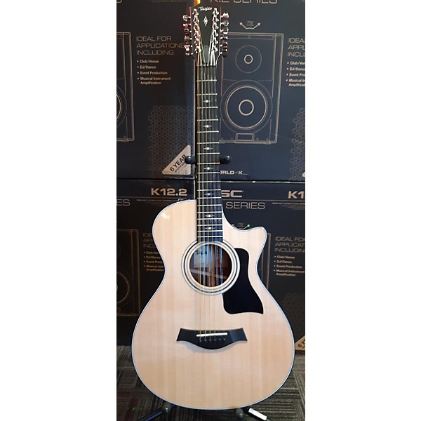 Used Taylor 352ce 12 String Acoustic Electric Guitar Natural Guitar
