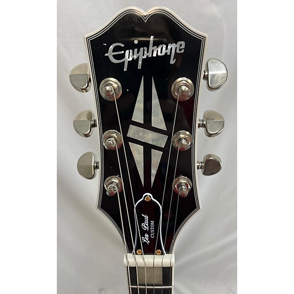 Used Epiphone Les Paul Custom Solid Body Electric Guitar Black | Guitar ...