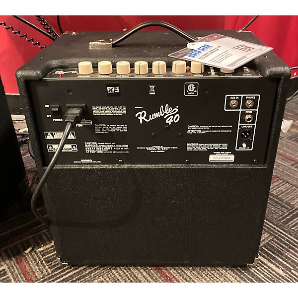 Used Fender Rumble V3 40W 1x10 Bass Combo Amp | Guitar Center