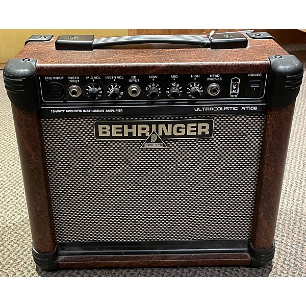 Used Behringer AT108 1X8 15W Ultracoustic Acoustic Guitar Combo Amp ...