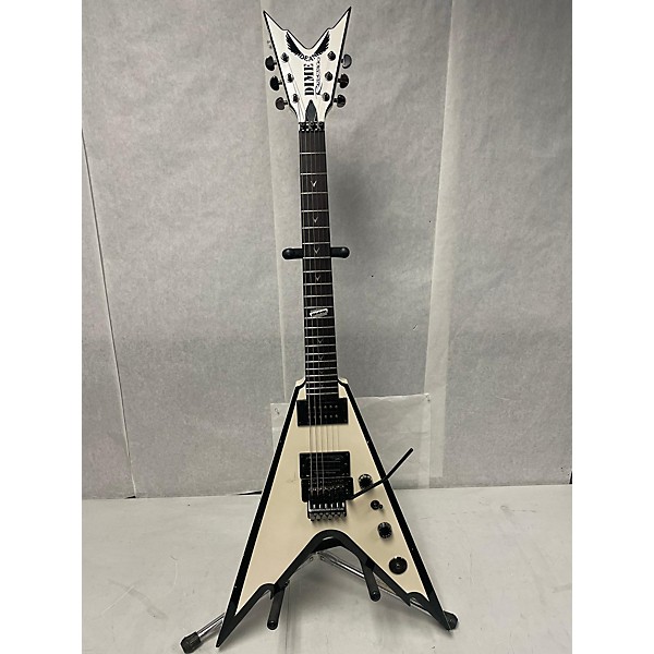 Used Dean Dimebag Razorback Floyd Rose Solid Body Electric Guitar White ...