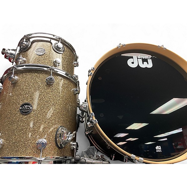 Used DW Used 2024 DW 3 Piece Performance Series Ginger Glitter Drum Kit Ginger Glitter | Guitar ...
