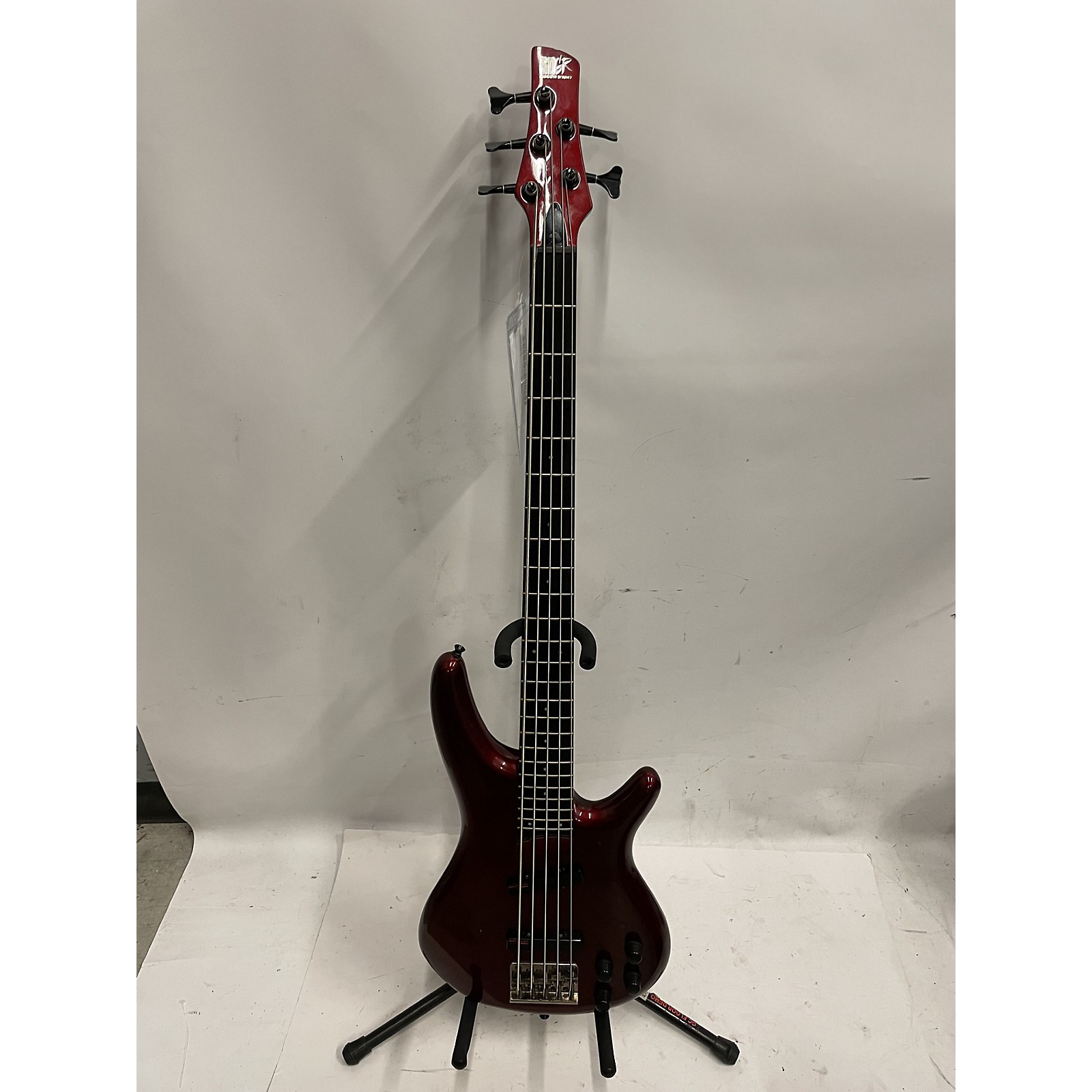 Used Ibanez SR885 Electric Bass Guitar Chrome Red Metallic | Guitar Center