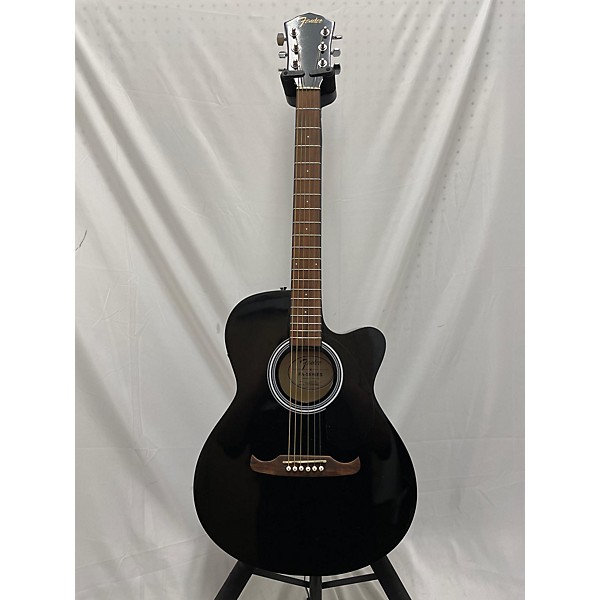 Used Fender FA135CE Concert Acoustic Electric Guitar Black | Guitar Center