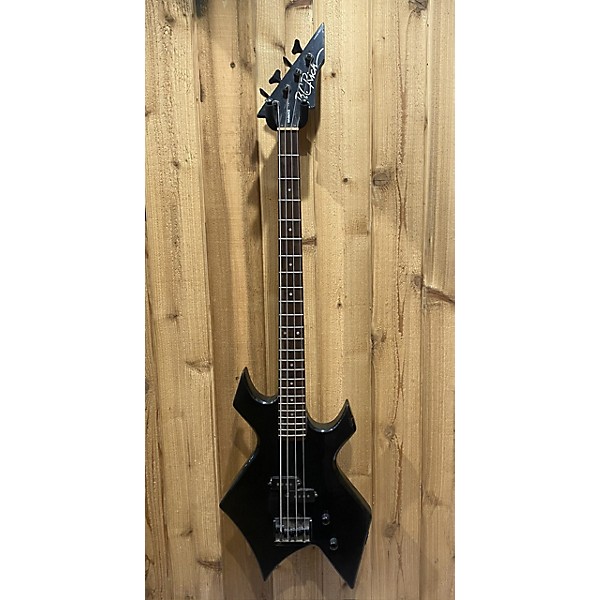 Used B.C. Rich Warlock Platinum Bass Electric Bass Guitar Black | Guitar Center