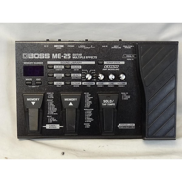 Used BOSS ME25 Guitar Multi Effect Processor | Guitar Center
