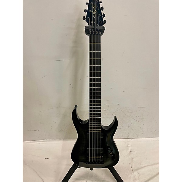 Used Agile Interceptor 8 String Solid Body Electric Guitar Green Flame ...
