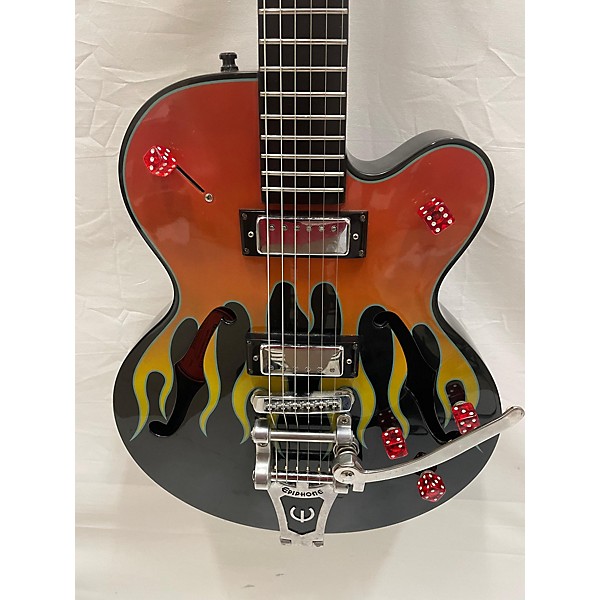 Used Epiphone Flamekat Hollow Body Electric Guitar Flame | Guitar Center