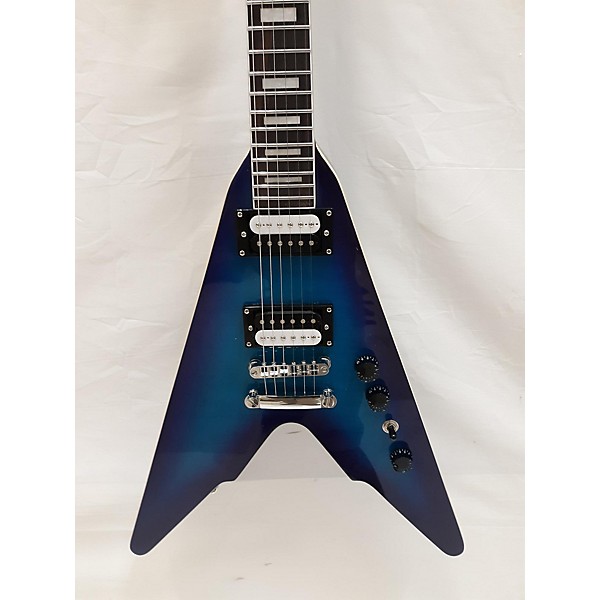 Used Firefly FFLV Classic Blue Burst Solid Body Electric Guitar Blue ...