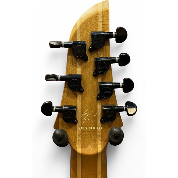 Used Schecter Guitar Research KM7 Emerald Green Solid Body Electric ...