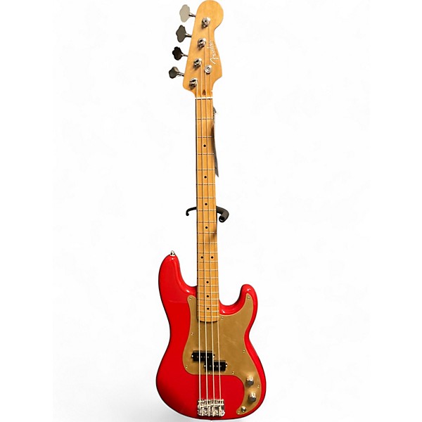 Used Fender Used Fender Vintera 50s Precision Bass Red Electric Bass ...