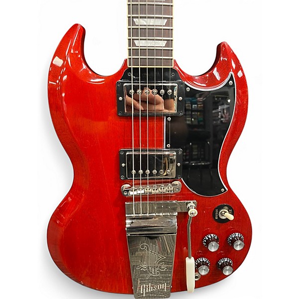 Used 2020 Gibson SG STANDARD '61 MAESTRO VIBROLA VINTAGE CHERRY Solid Body Electric Guitar ...