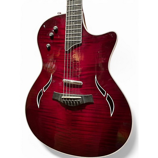 Used 2009 Taylor T5-S1 Red Edgeburst Acoustic Electric Guitar Red Edgeburst | Guitar Center