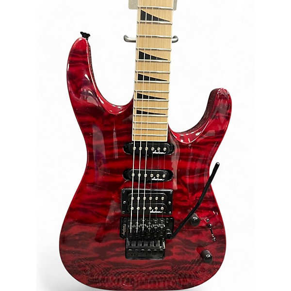Used Jackson Used Jackson JS32TQ Dinky Crimson Red Trans Solid Body ...
