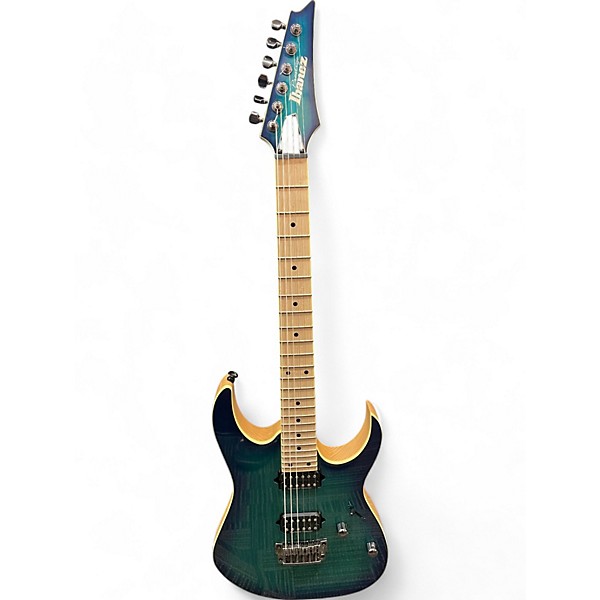 Used Ibanez Used Ibanez RG652FX NEBULA GREEN BURST Solid Body Electric ...