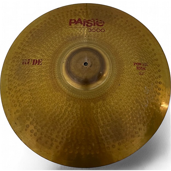 Used Paiste Used Paiste 22in 3000 RUDE POWER RIDE Cymbal 42 | Guitar Center