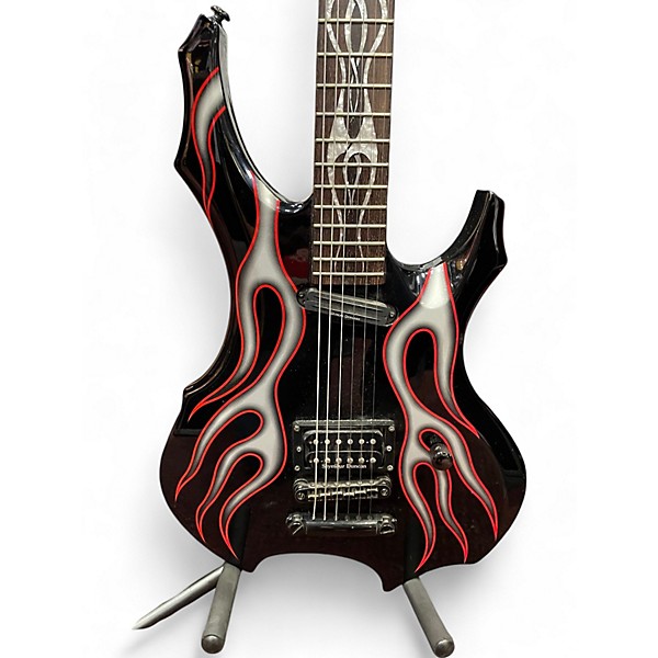 Used ESP Used ESP ltd GL 600 FB black and red Solid Body Electric ...