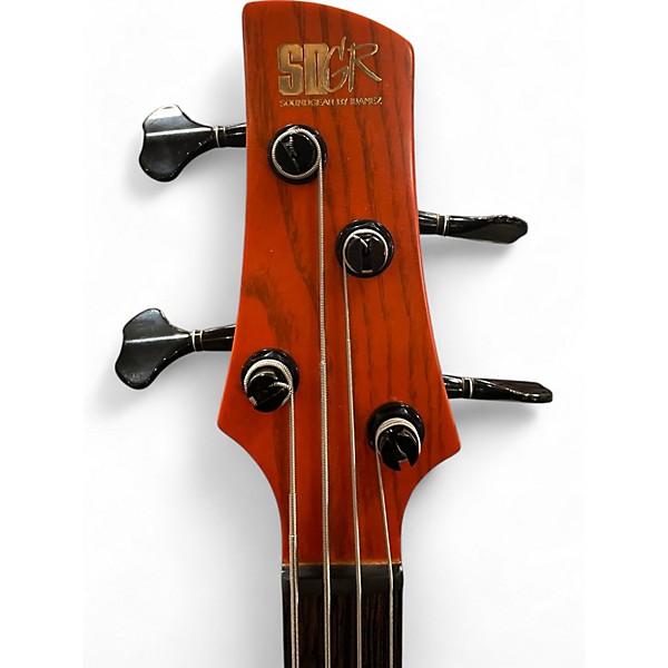 Used Ibanez SR4600 Orange Solar Flare Electric Bass Guitar Orange Solar ...