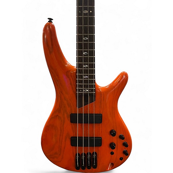 Used Ibanez SR4600 Orange Solar Flare Electric Bass Guitar Orange Solar ...