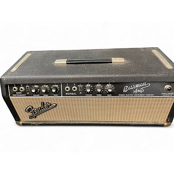 Used Fender Vintage 1960s Fender BASSMAN Tube Guitar Amp Head | Guitar ...